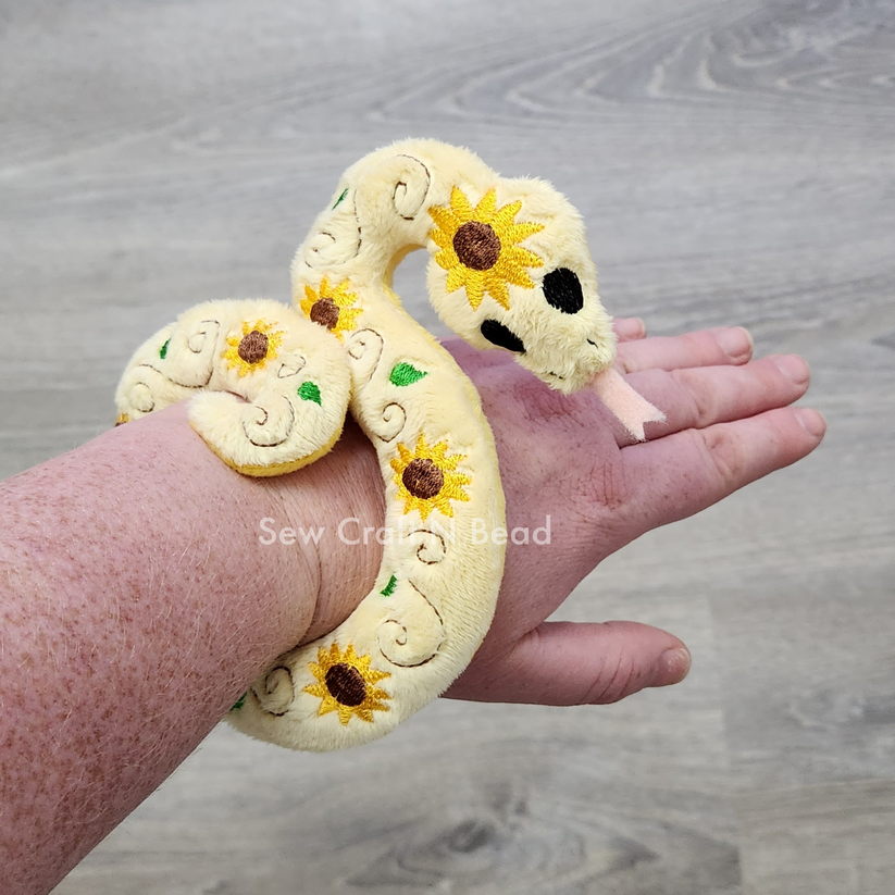 Sunflower Snake Plush (READY TO SHIP) – SewCraftNbead